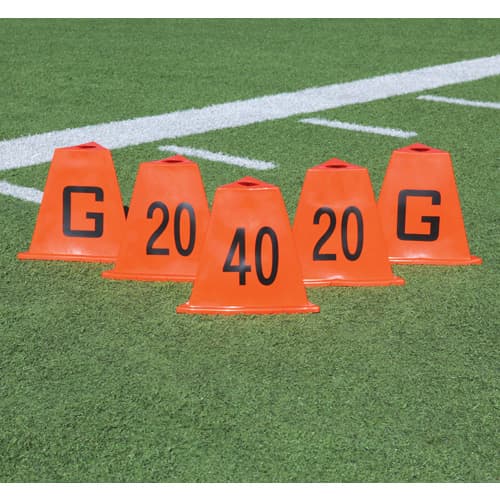Flag Football Stackable Sideline Markers (5 Piece Set)