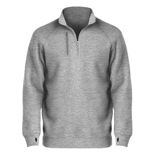 BSN SPORTS Men's Cotton Rich Fleece 1/4 Zip