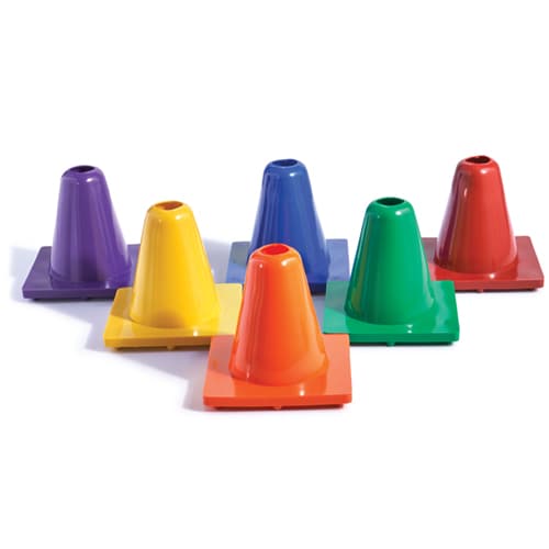 6 in. Game Cones - Color My Class (Set of 6)